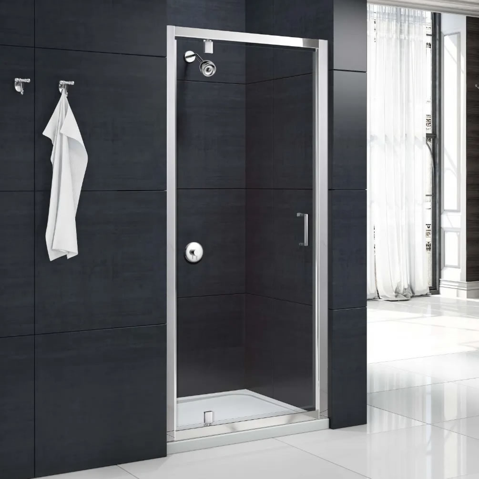 Merlyn Mbox 900 Chrome Pivot Door | Sanctuary Bathrooms